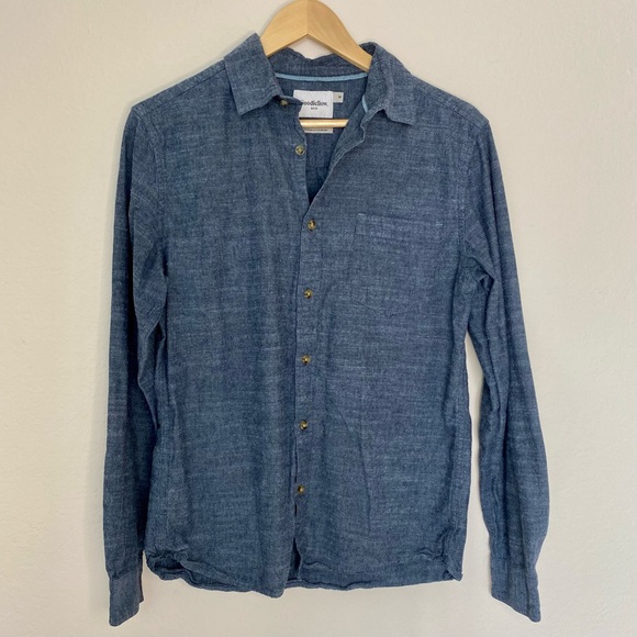 Goodfellow & Co | Shirts | Mens Goodfellow Blue Button Down Shirt ...